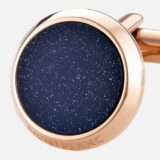 MONTBLANC 112908 GEMELLI UOMO IN ACCIAIO PREGIATO CON INSERTO IN ...